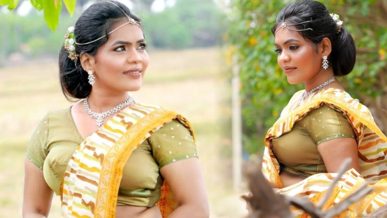 Beautiful Krishnalani Vritte Photoshoot In Sinhala Traditional Saree beautiful-krishnalani-vritte-photoshoot-in-sinhala-traditional-saree